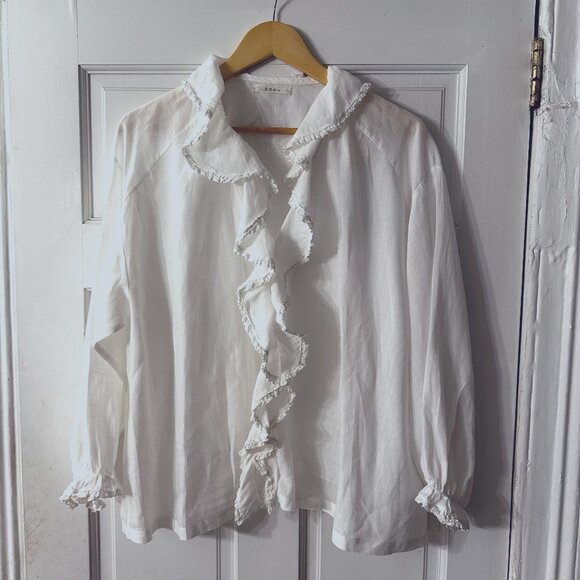 Doen | Tops | Doen Hardy Top In White Ramie | Poshmark